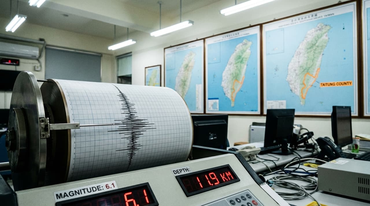 Magnitude 6.1 Earthquake Strikes Eastern Taiwan, Shaking Felt in Taipei ...