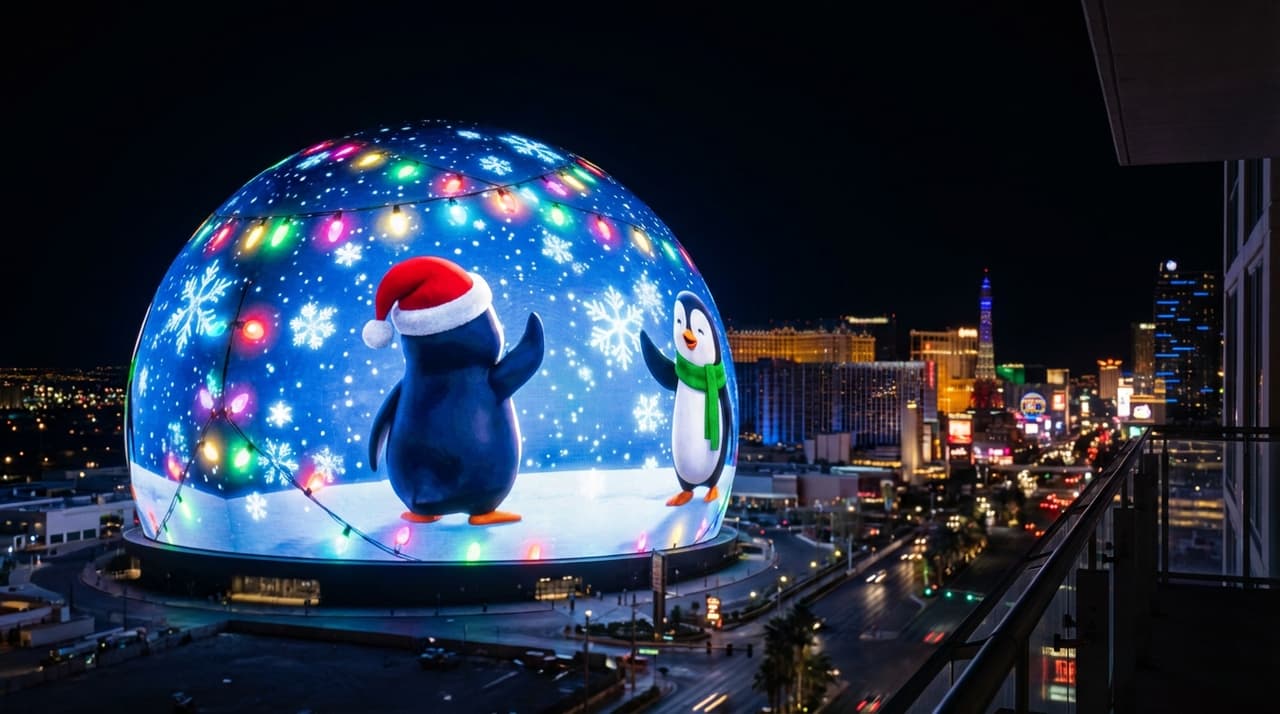 Pudgy Penguins Launches Holiday Ad Campaign on Las Vegas Sphere ...